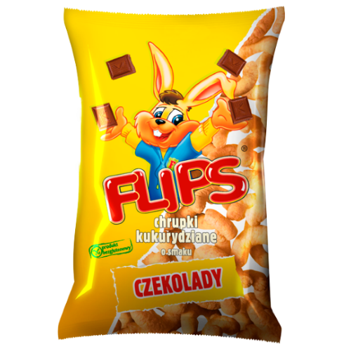 Chrupki kukurydziane Flips o smaku czekolady 70g - Sante